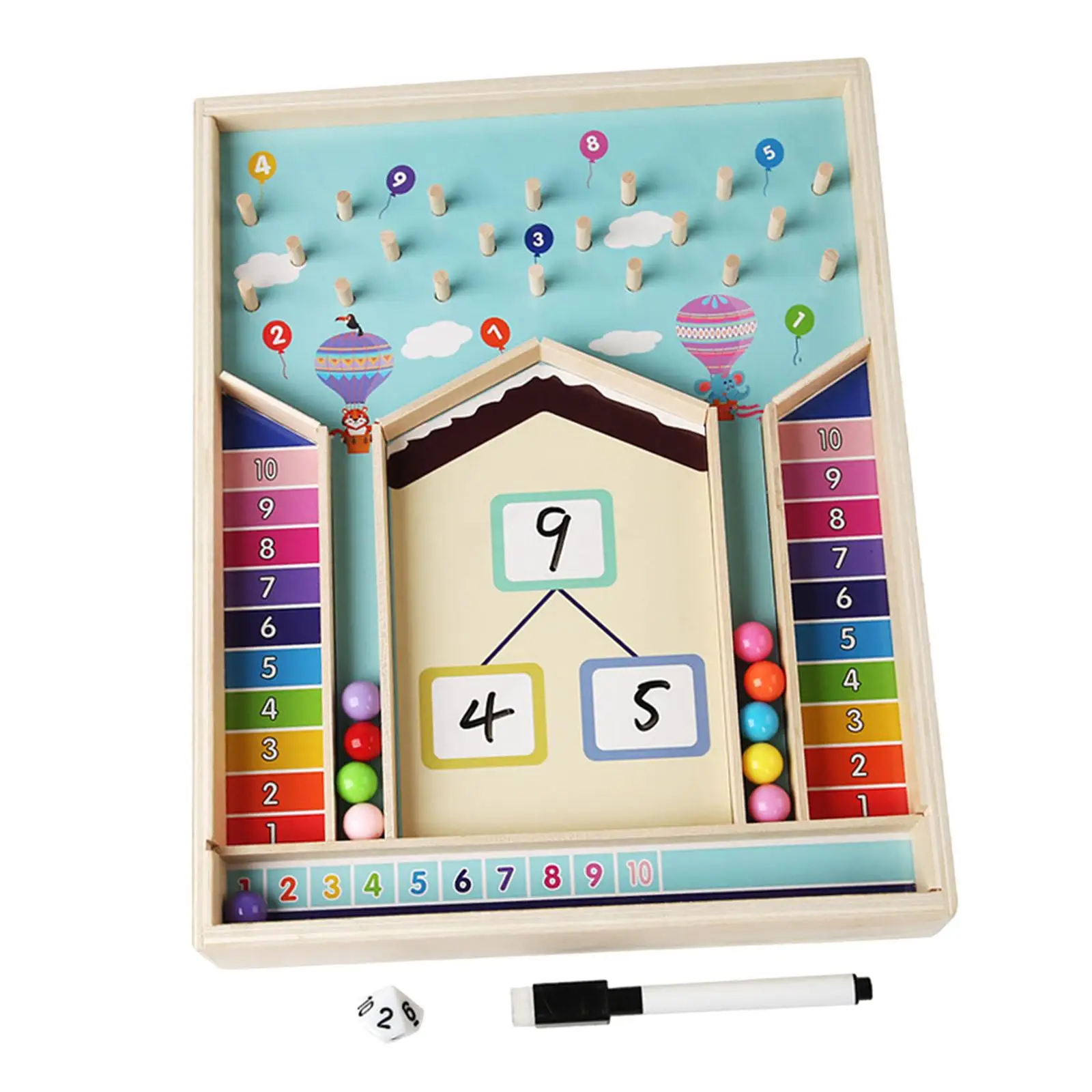 Math Manipulatives Educational Toys Math Teaching Aids Montessori Wood ...