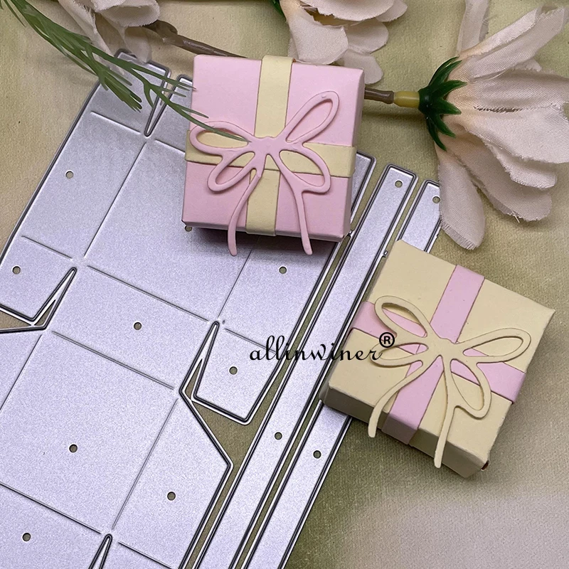 New Bow Tie 3D Gift Box Metal Cutting Dies for DIY Scrapbooking Album ...