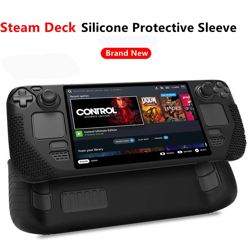 New-Protective-Cover-Shell-for-Steam-Deck-Non-Slip-Shockproof-Silicone ...