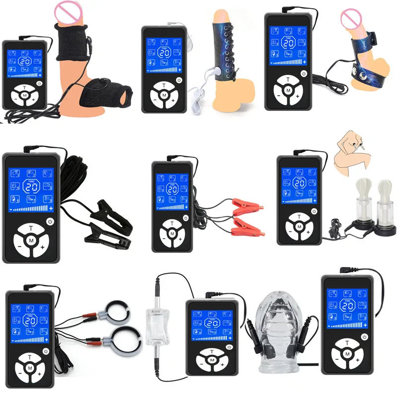 20-Modes-Power-Box-Electric-shocker-Set-Electrostimulation-Penis-Cock ...