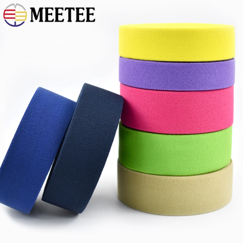 2-5M-25-40mm-Colorful-Elastic-Band-for-Sewing-Trousers-Pants-Waist ...