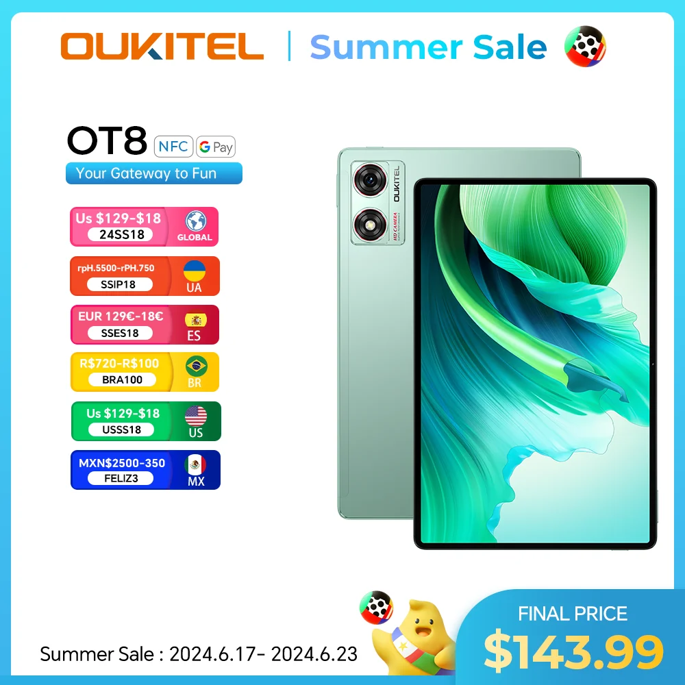 Oukitel-OT8-4G-Tablet-11-FHD-6GB-256GB-8800mAh-Android-13-Tablets-13MP ...