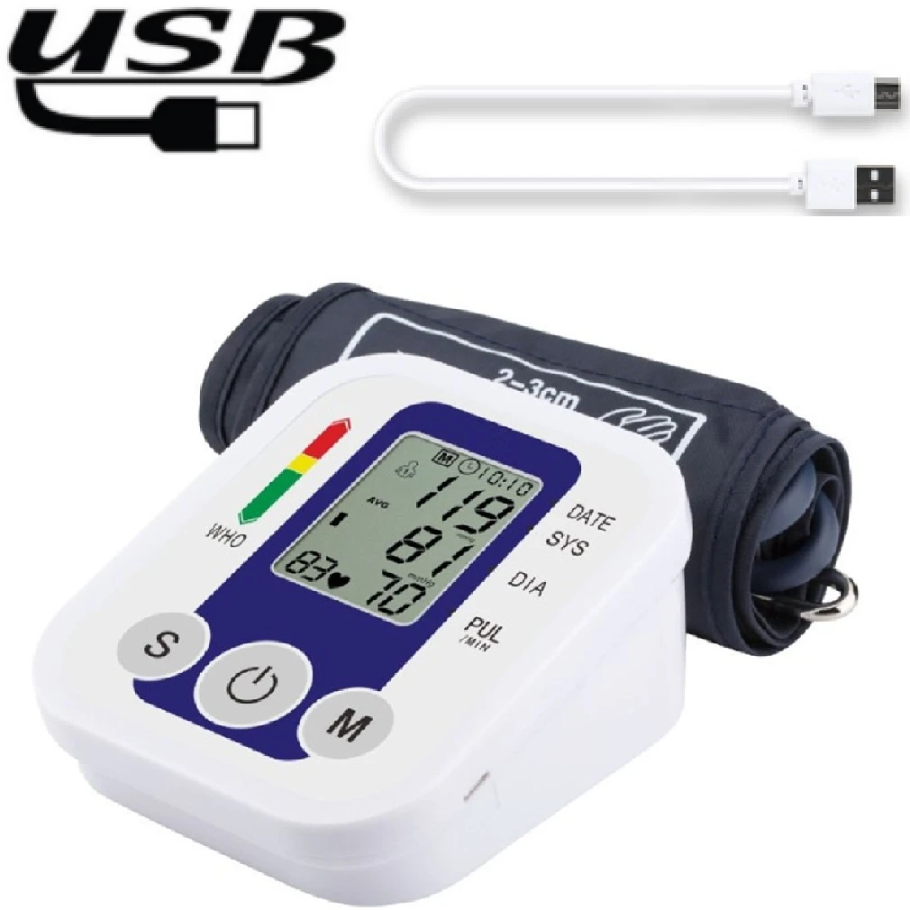 Usb Medical Digital Arm Wrist Bp Blood Pressure Monitor Tensiometer ...