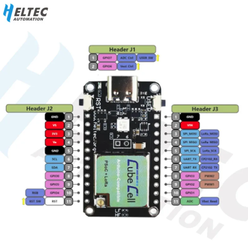New-Heltec-CubeCell-Dev-Board-V2-Module-Development-Board-Type-C-433 ...