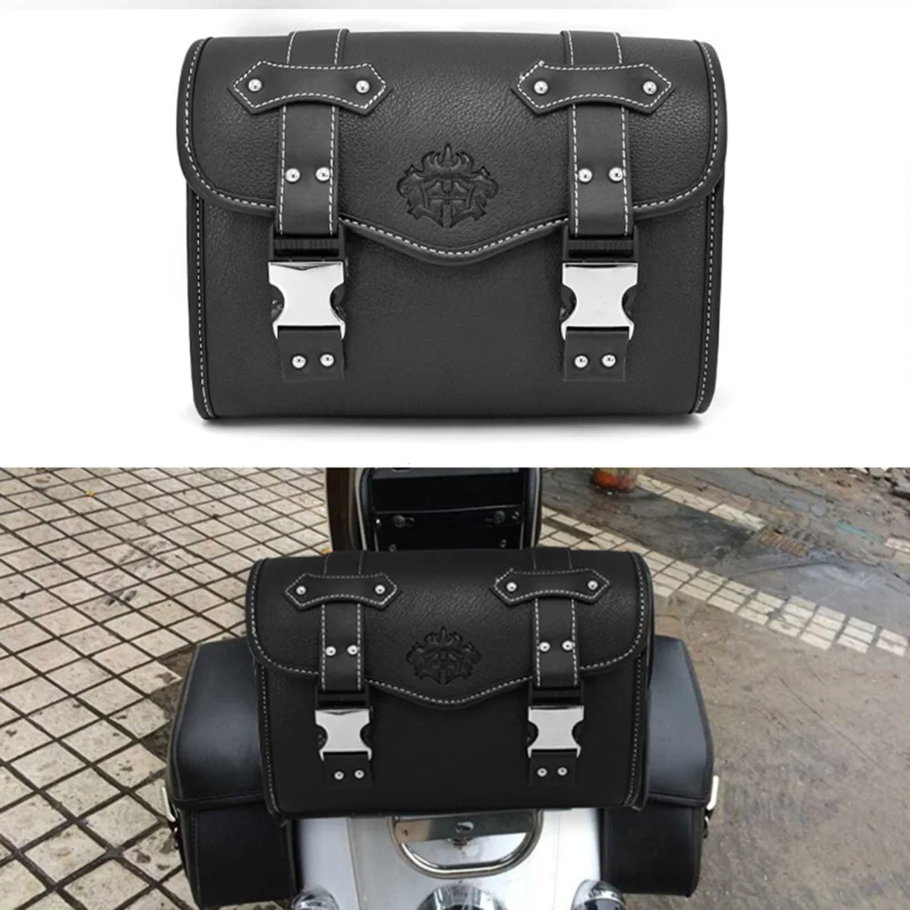 Motorcycle-Handlebar-Bags-PU-Leather-Waterproof-Cycling-Luggage-Bag ...