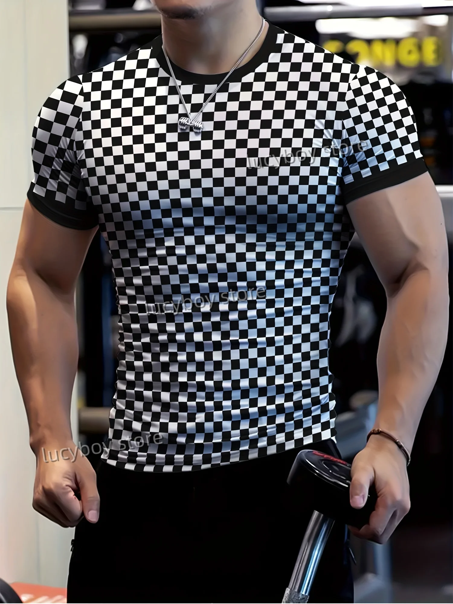 Men's Sports Gym T Shirt Muscle Training Tees Short Sleeve Tees Quick ...