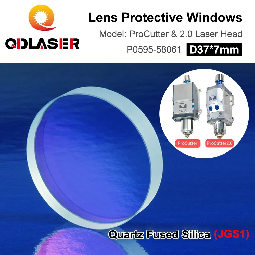 PRECITEC-Lens-Protective-Windows-D37x7-P0595-58601-Original-Lenses-for ...