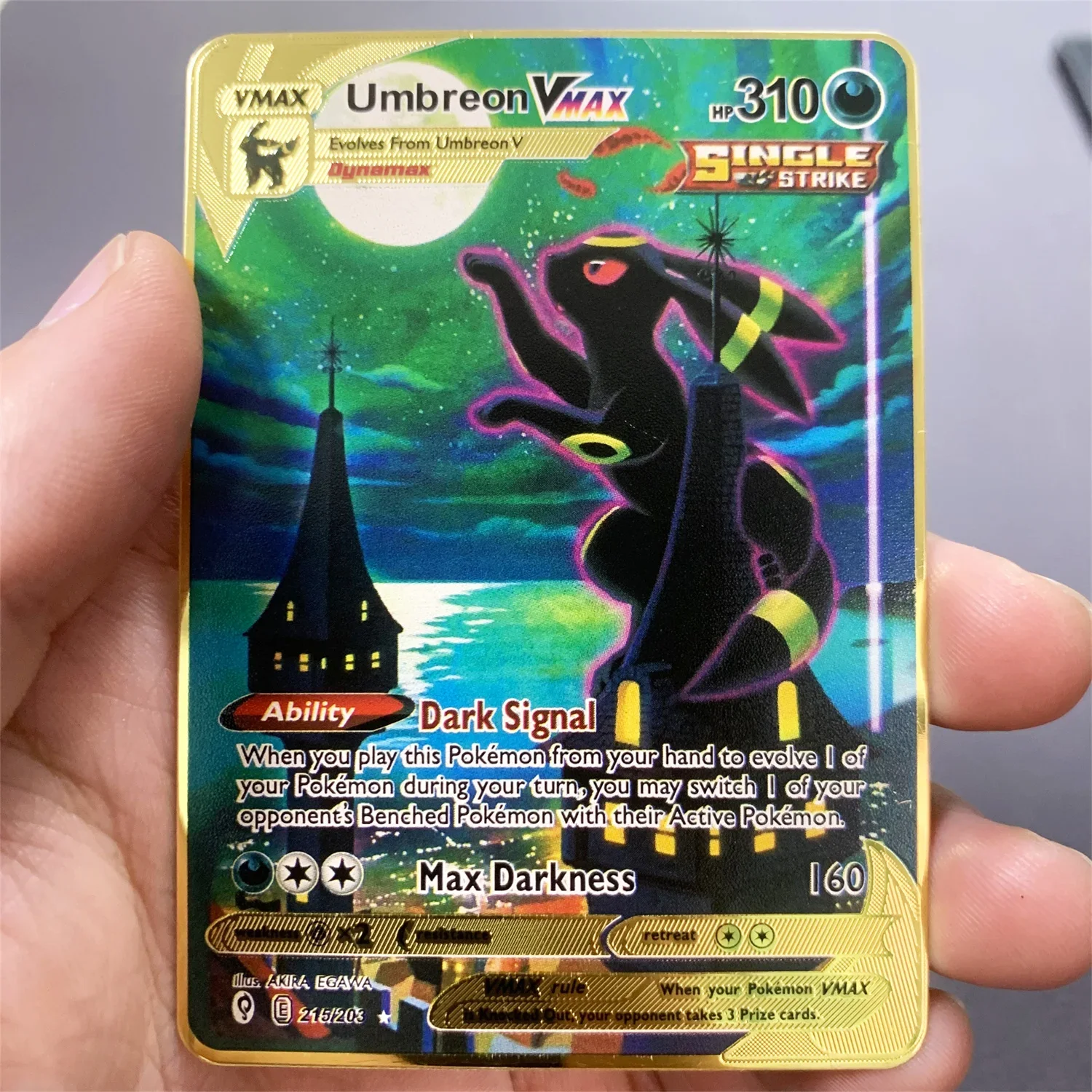 10000HP Charizard Vmax Cards Metal English Card Arceus GX Vstar V ...
