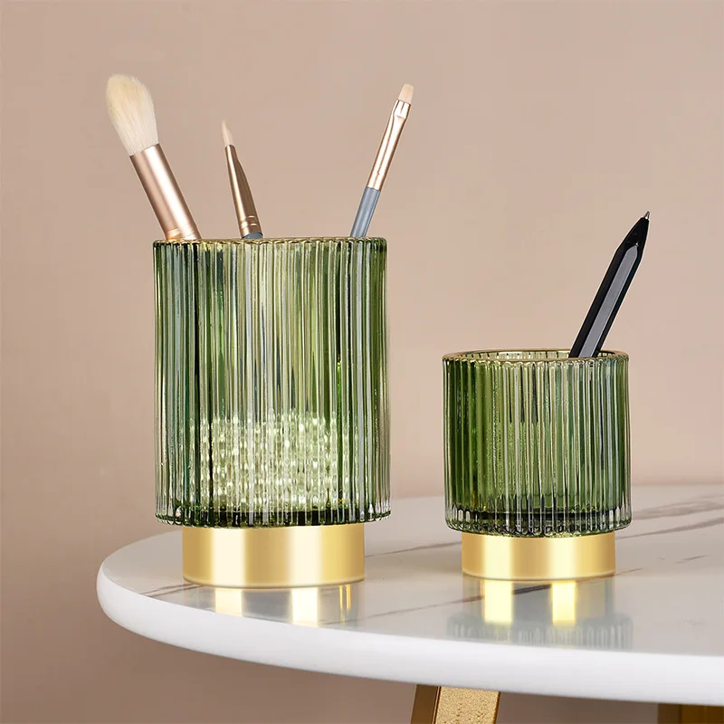 Gold Crystal Glass Pen Holder Nordic Home Decor - Pen Holders - AliExpress