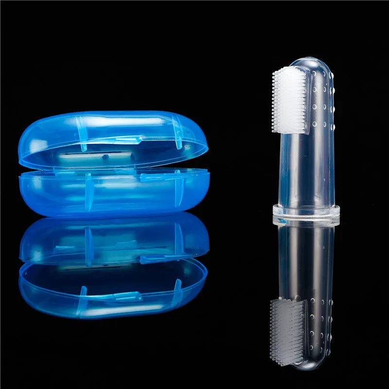 New-Super-Soft-Pet-Finger-Toothbrush-with-Box-Toy-Teddy-Dog-Brush-Bad ...