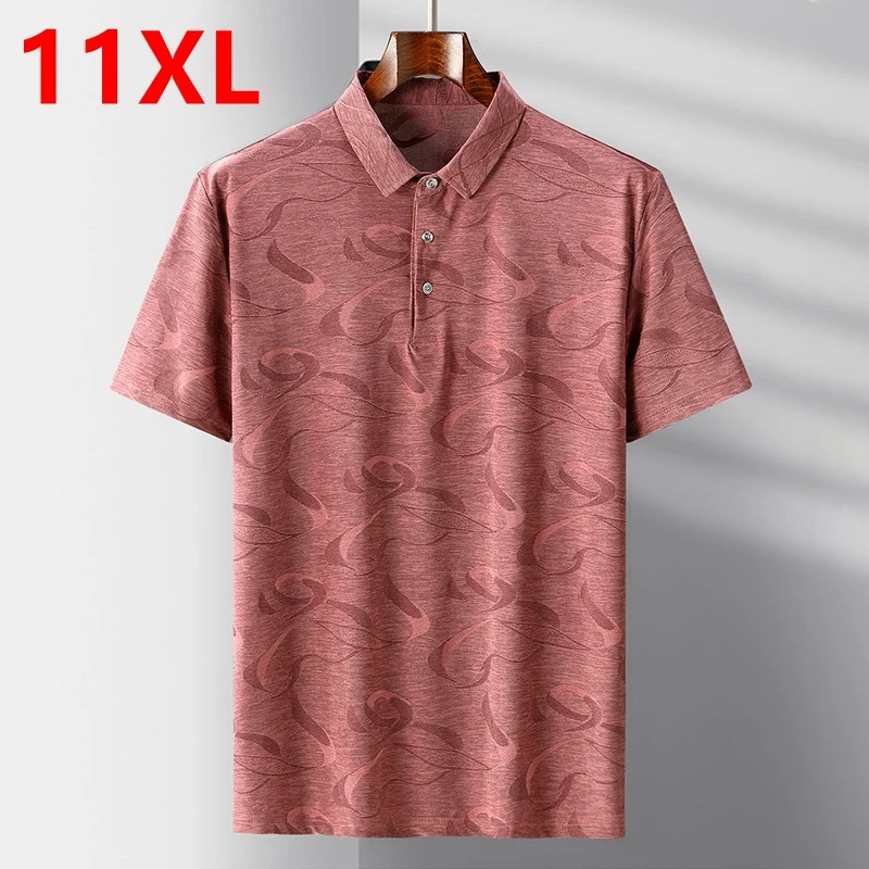 Summer-plus-size-polo-shirt-short-sleeve-polo-9XL-11XL-men-s-loose ...