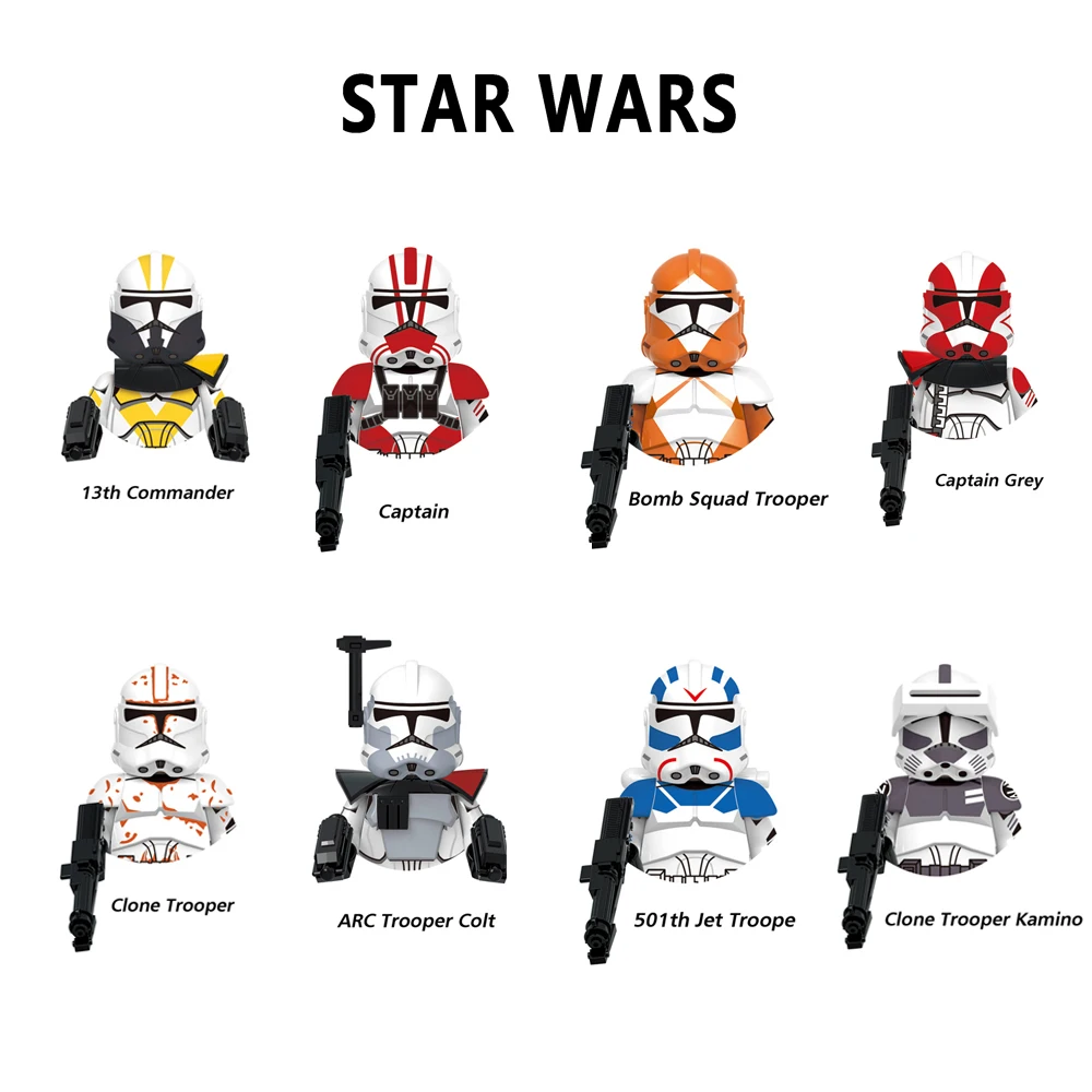 Clone Trooper Kamino Building Blocks 13th Bomb Squad Trooper Bricks ...