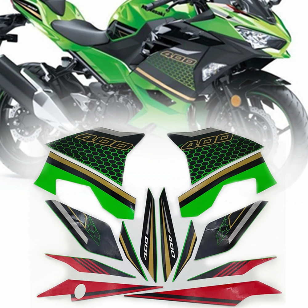 High-Quality-Protector-Decoration-Decals-Fit-Ninja400-Motorcycle-Green ...