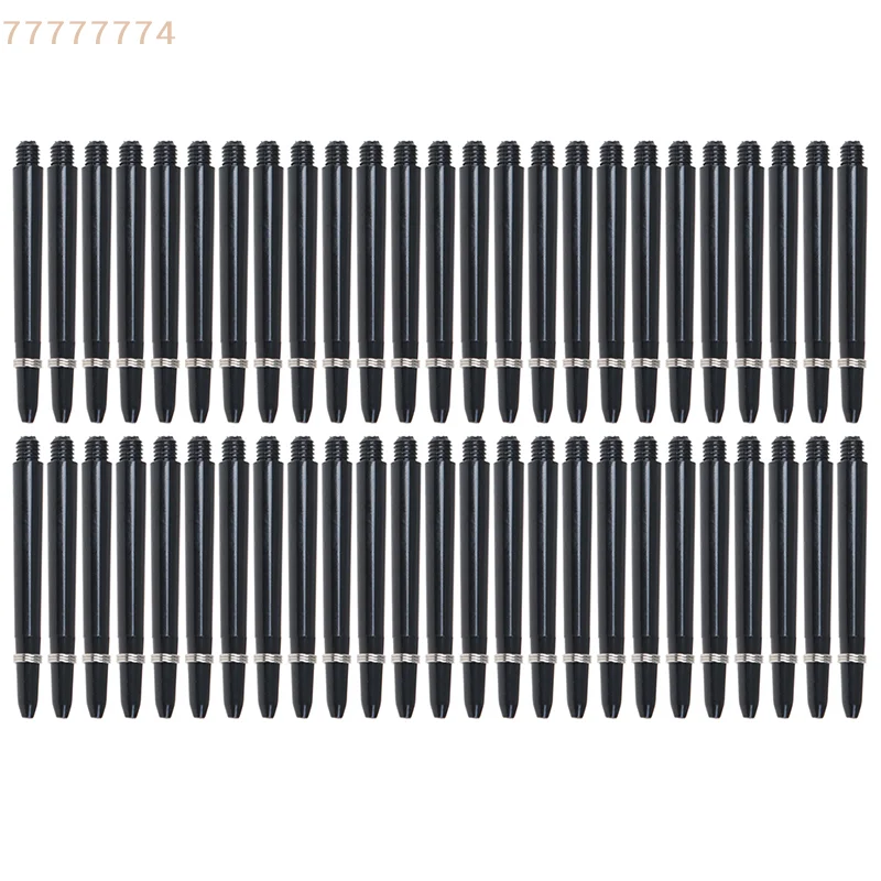50pcs 48mm Nylon Dart Shafts 2BA Screw Thread Darts Rod Stem+Protection ...
