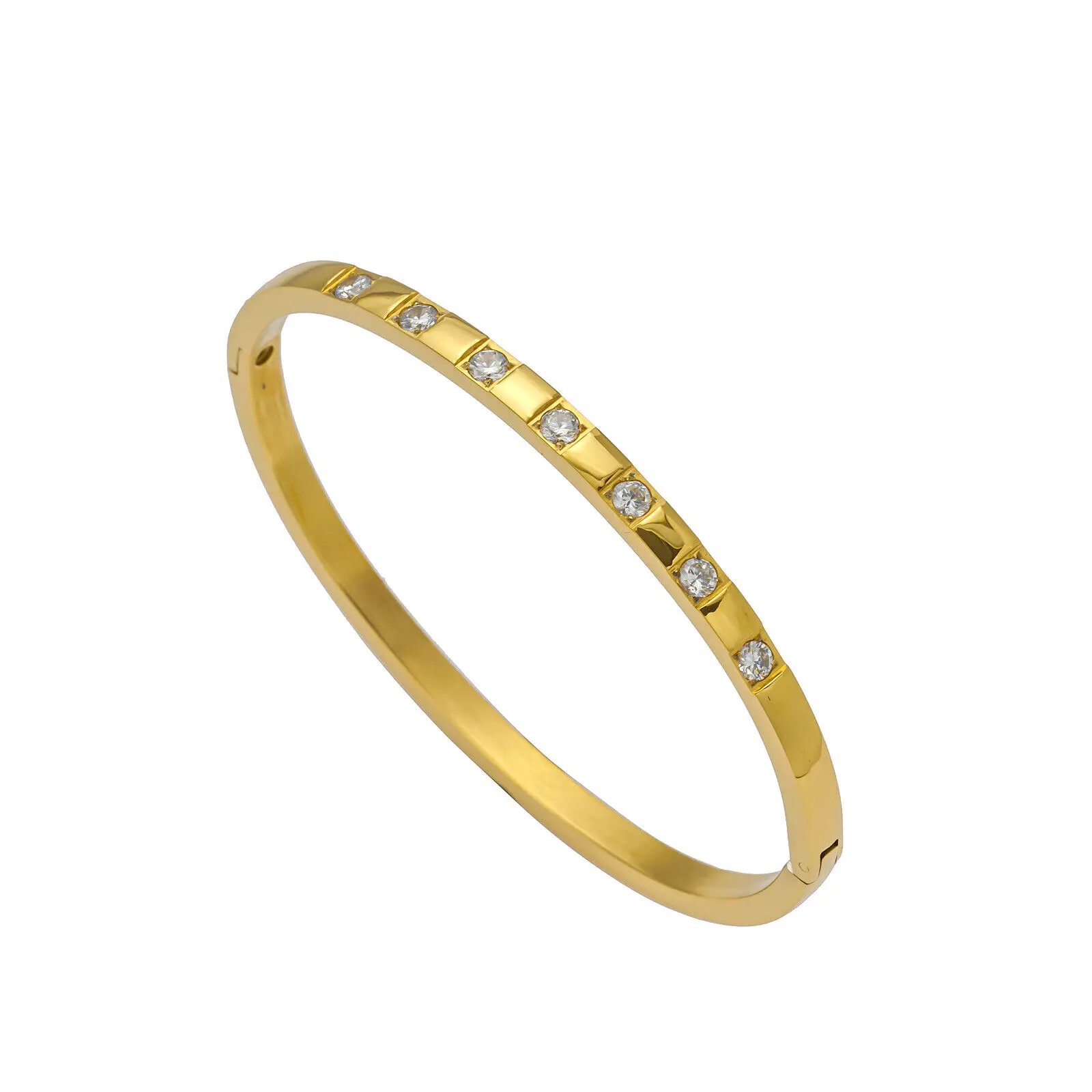 Genuine-Fashion-Women-14K-Solid-Gold-Set-With-Diamonds-Bracelets-For ...