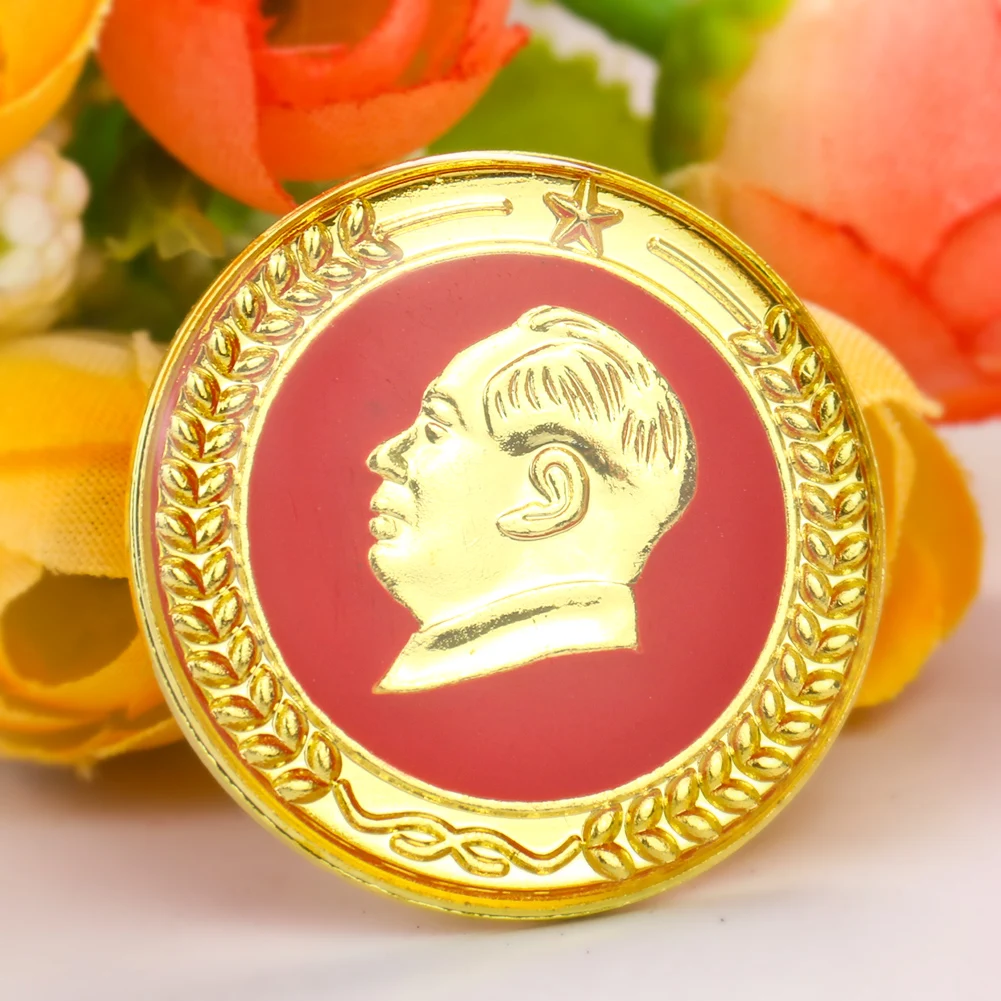 Creative China Founder Great Man Portrait Brooch Enamel Lapel Pin ...