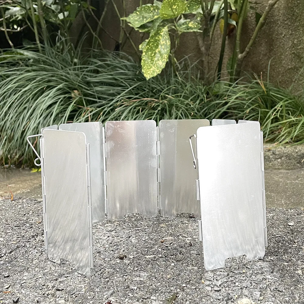 Gas Stove Windshield Outdoor Camping Cooking | Camping Stove Wind ...