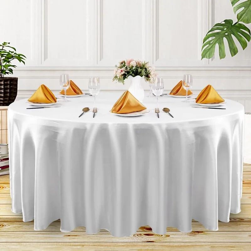 Mantel-redondo-blanco-resistente-a-las-manchas-cubierta-de-mesa ...