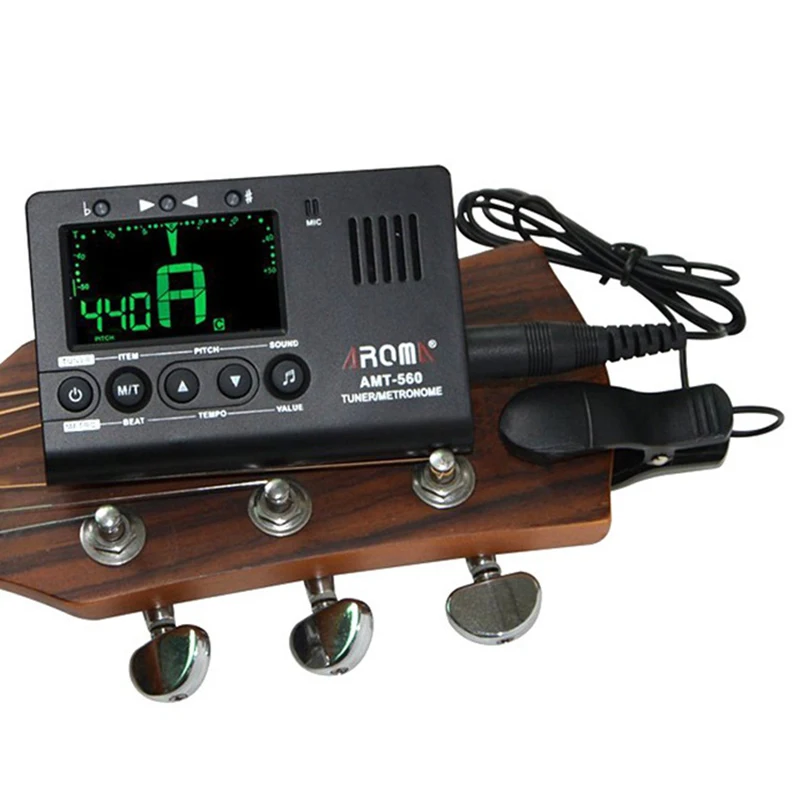 Elektro-Gitar-Akort-Aleti-ve-Dahili-Mikrofonlu-Metronom-6-3mm-Pikap ...