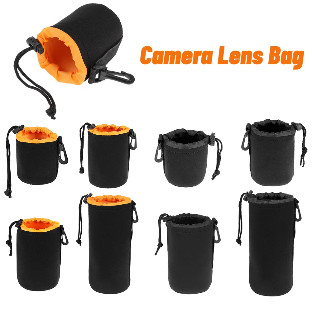 S/M/L/XL Camera Lens Bag Neoprene Soft Protector Case Waterproof Pouch ...