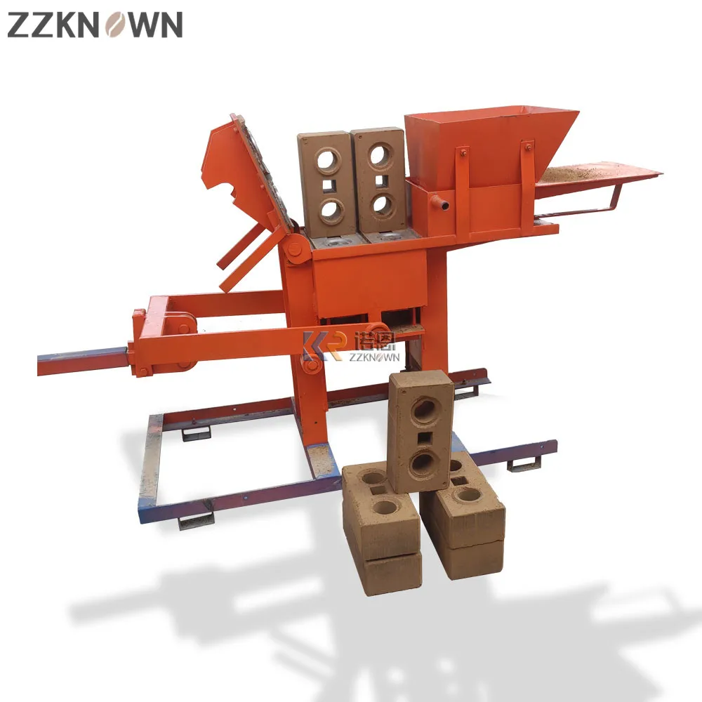Interlocking Clay Pressed Brick Machine Manual Compressed Soil Red Clay ...