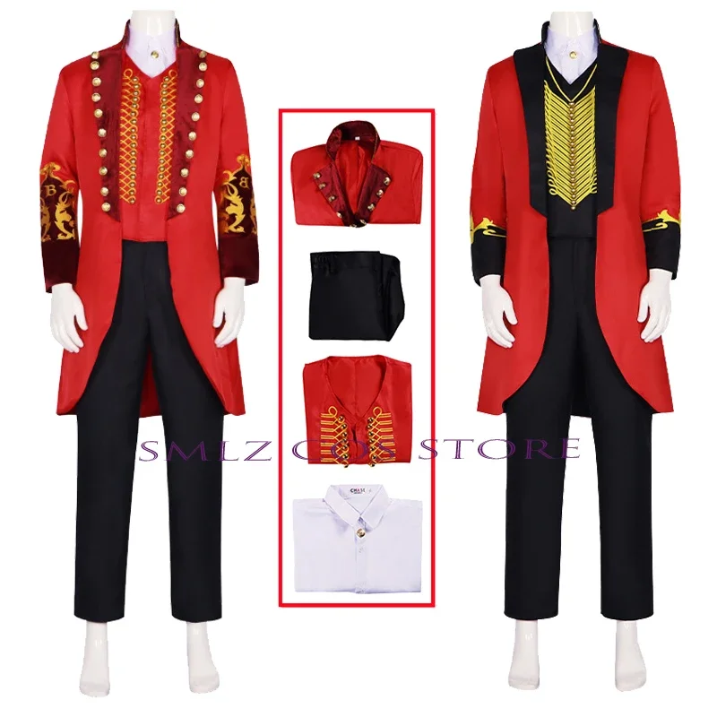 Film-The-Greatest-Showman-Cospaly-P-T-Barnum-Cosplay-Costume-Men-Red ...