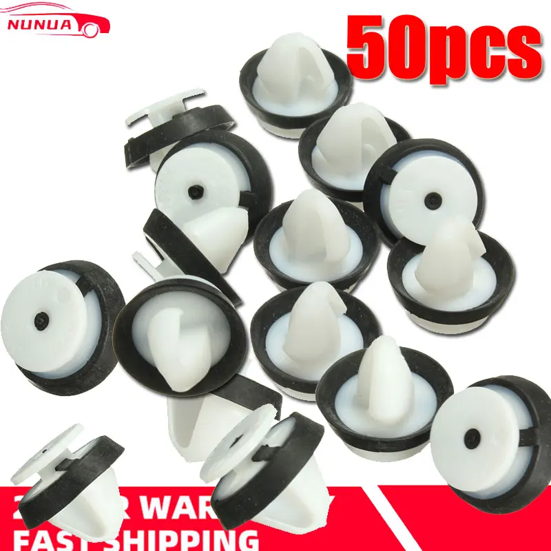50Pcs Car Auto Bumper Fastener Retainer Push Door Panel Clips 9341PF ...