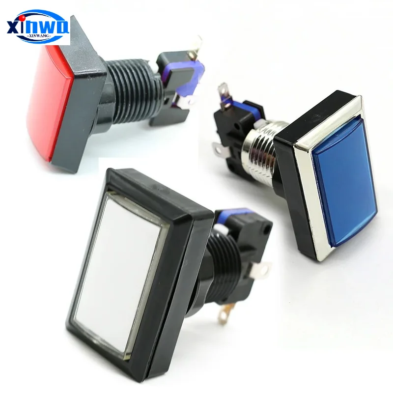 50-33mm-5v-12v-Led-Illuminated-Rectangle-Push-Button-Light-Switches ...