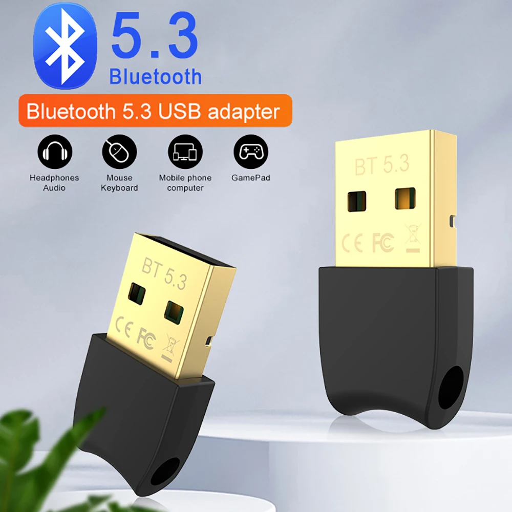 Adaptador-USB-con-Bluetooth-5-3-receptor-de-Audio-transmisor-Dongle ...
