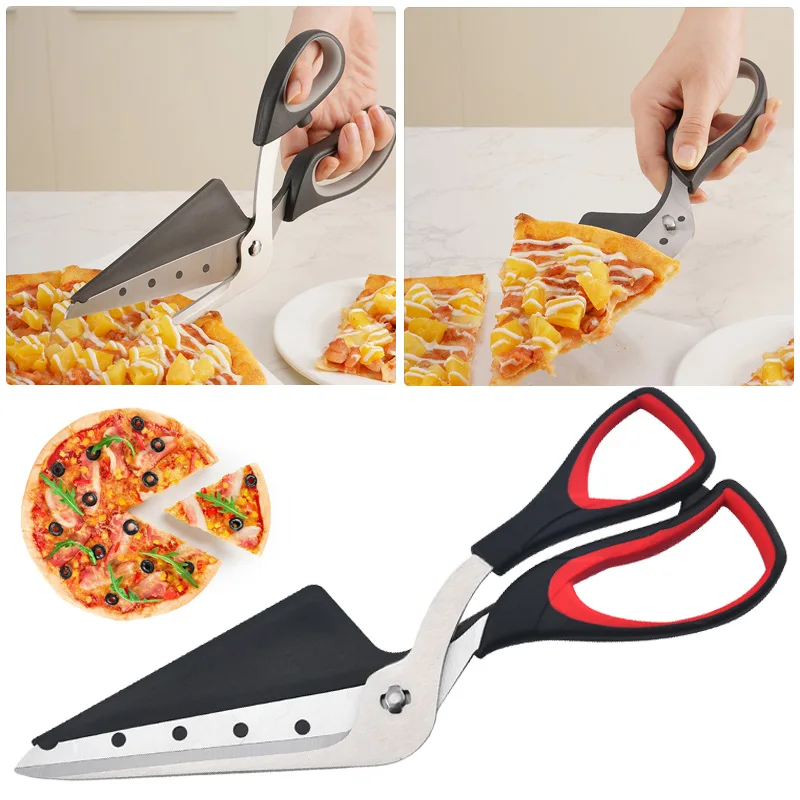 Multifunctional Pizza Scissors Stainless Steel Blade Detachable Cutting ...