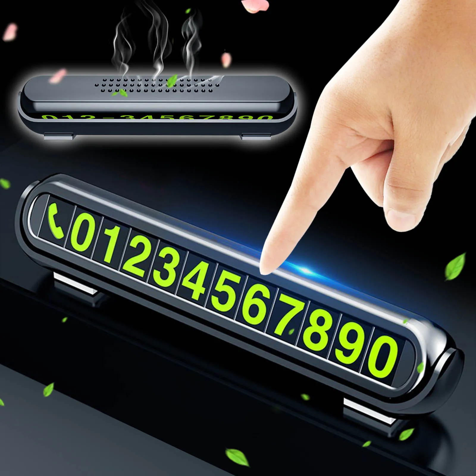 Luminous-Car-Temporary-Parking-Card-Auto-Parking-Stickers-Accessories ...