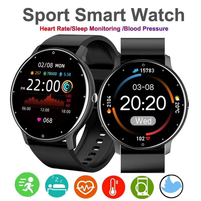 Smart-Watch-Man-Women-Full-Touch-Screen-Sport-Fitness-Smart-Band ...
