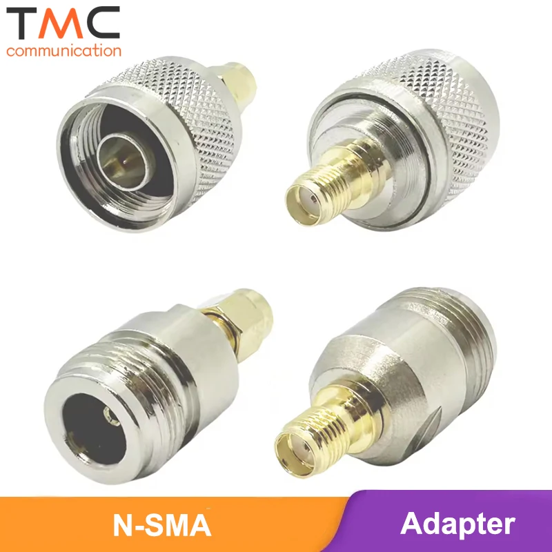 SMA to N Antenna Adapter SMA Female Male to Type N Male Female Coax ...