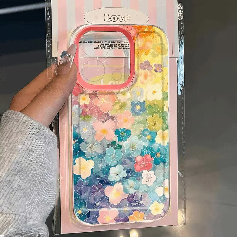 Rainbow Star Flower Soft Clear Phone Case - TPU Back Cover for Poco F5 ...