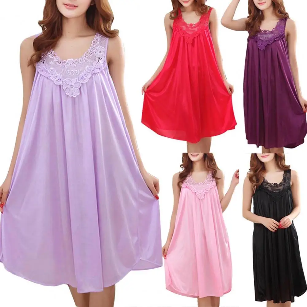 Injglaprecious-Robe-de-nuit-en-dentelle-pour-femme-chemise-de-nuit ...