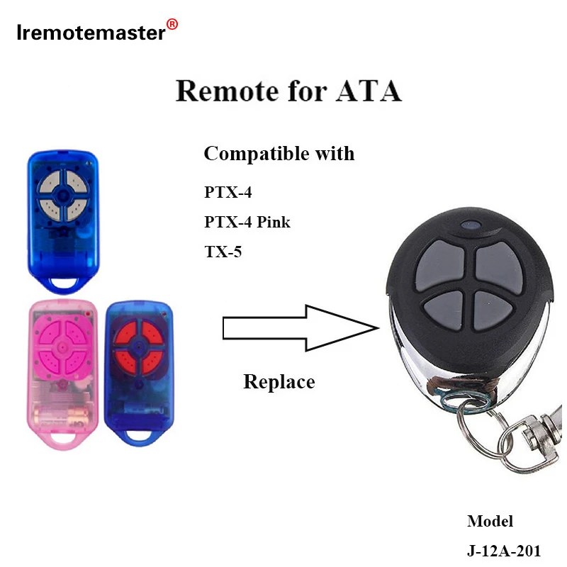 For-ATA-PTX4-PTX-4-Securacode-Garage-Door-Remote-Control-433-92MHz ...