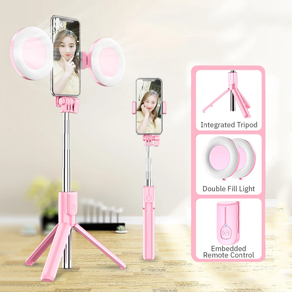 4in1-Wireless-Bluetooth-Compatible-Selfie-Stick-LED-Ring-Light ...