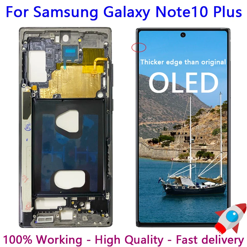 super-AMOLED-With-Frame-For-Samsung-Galaxy-note-10-Plus-Display-note-10 ...