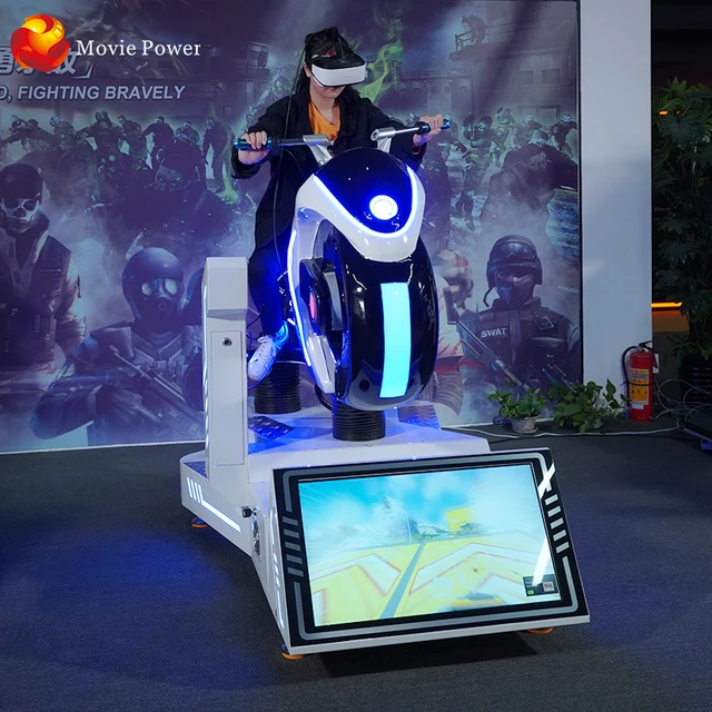 Coin Operated Game 1 Player 9D Vr Motion Motorbike Arcade Game Machine ...