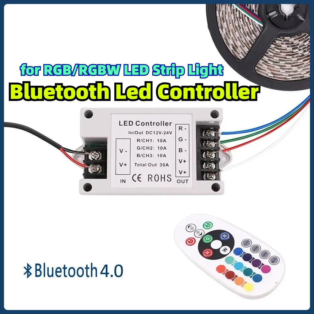 DC12-24V Bluetooth-Compatible Led Controller With 24Key IR Remote BT ...