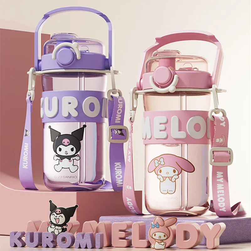 745ML-Sanrio-Summer-kettle-Kawaii-Kuromi-Cinnamoroll-Melody-Water-cup ...