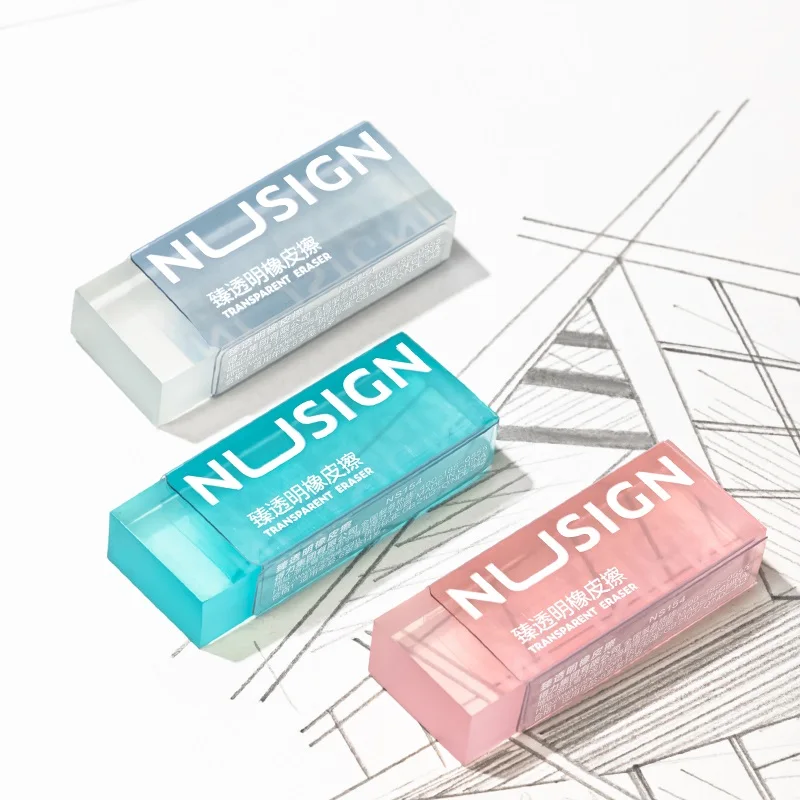 1pcs-Clear-Eraser-High-Light-Transparent-Color-Less-dust-for-Pencil ...