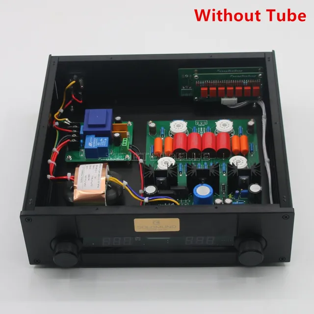 PRT12A 12AU7 Tube Remote Control Preamplifier HiFi Audio 4 In 1 Out ...