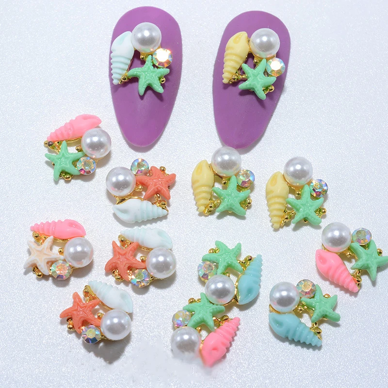 10pcs-Charm-Pearls-Shiny-Crystal-Nail-Art-Rhinestones-Decorations-3D ...