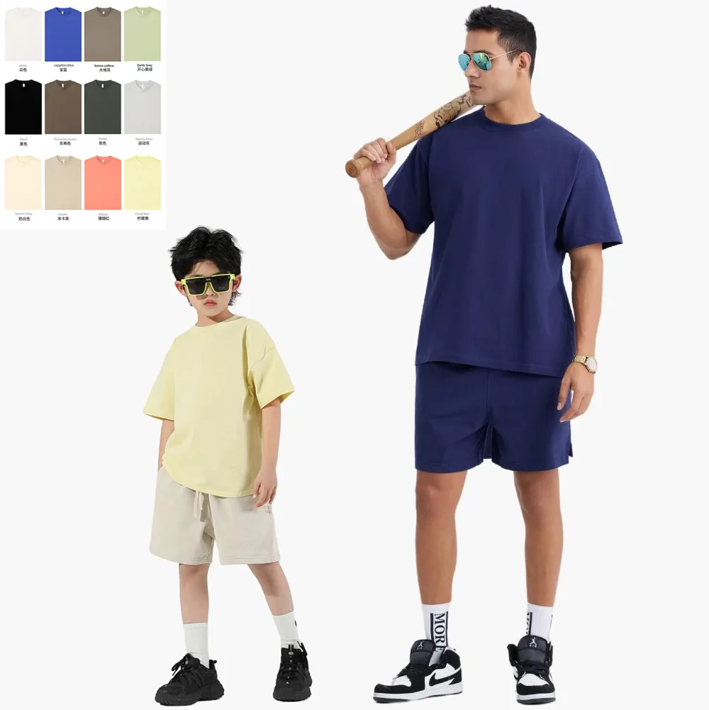 100% Cotton Soft Comfortable Parent-child Men Tshirt Boy Shirts Kid ...