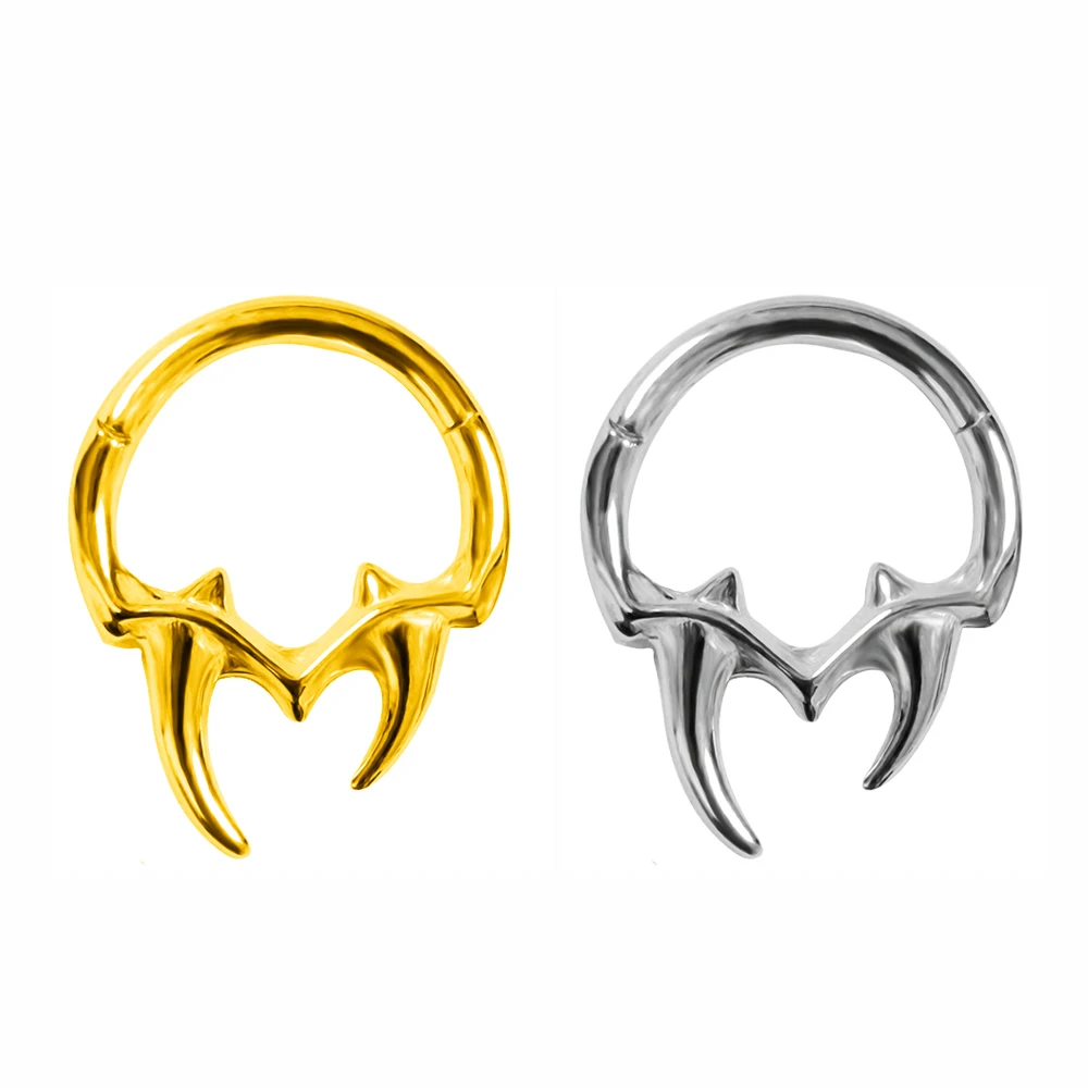 100-316L-Surgical-Steel-Nose-Ring-Daith-Piercing-Clicker-Cartilage ...