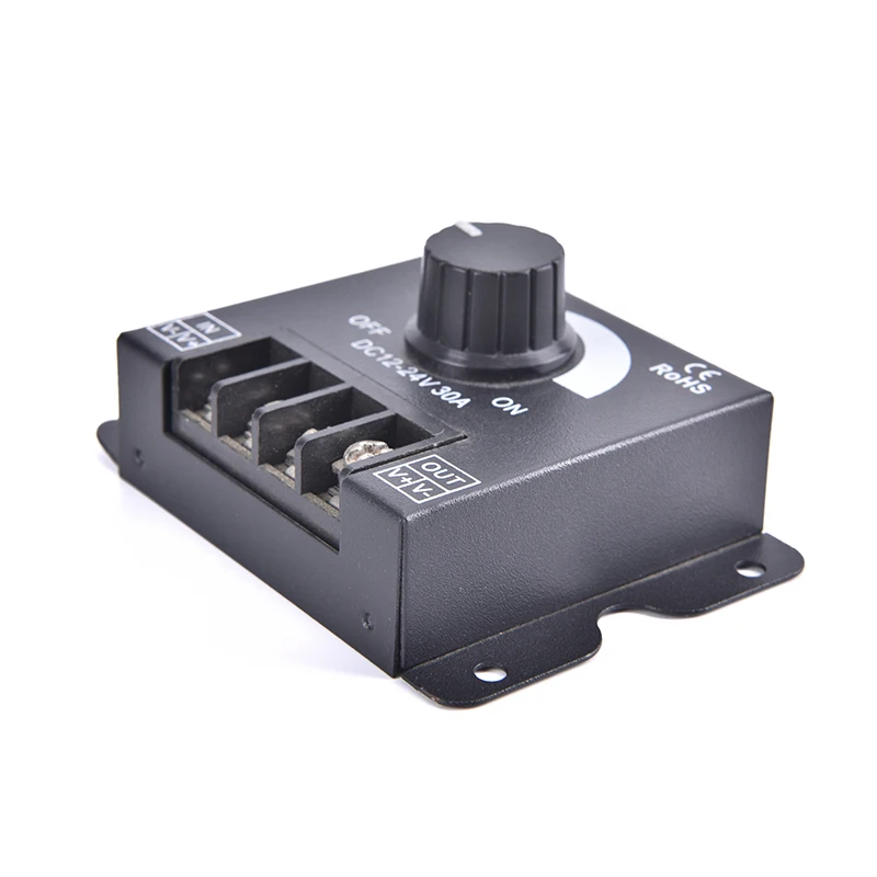 DC-12V-24V-LED-Dimmer-Switch-30A-360W-Voltage-Regulator-Adjustable ...