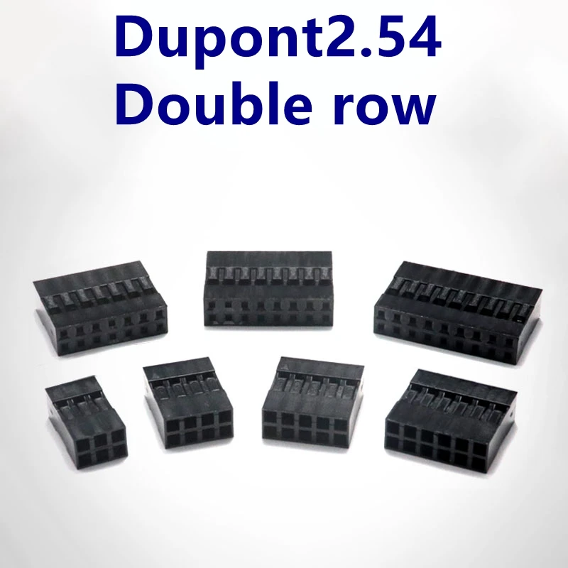 50PCS-Dupont-2-54MM-Double-Row-2x2P-2x3-2x4-2x20P-Dupont-Cable-Case ...