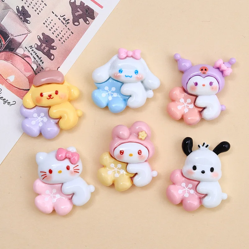 10-Pcs-New-Mini-Kawaii-floret-Cartoon-Animal-Kitten-Rabbit-Series-Resin ...