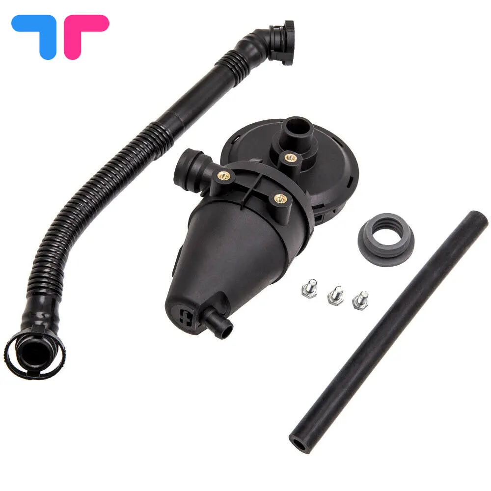 CRANKCASE-OIL-SEPARATOR-PCV-VENT-VALVE-KIT-HD-OEM-QUALITY-SET-4-For-BMW ...